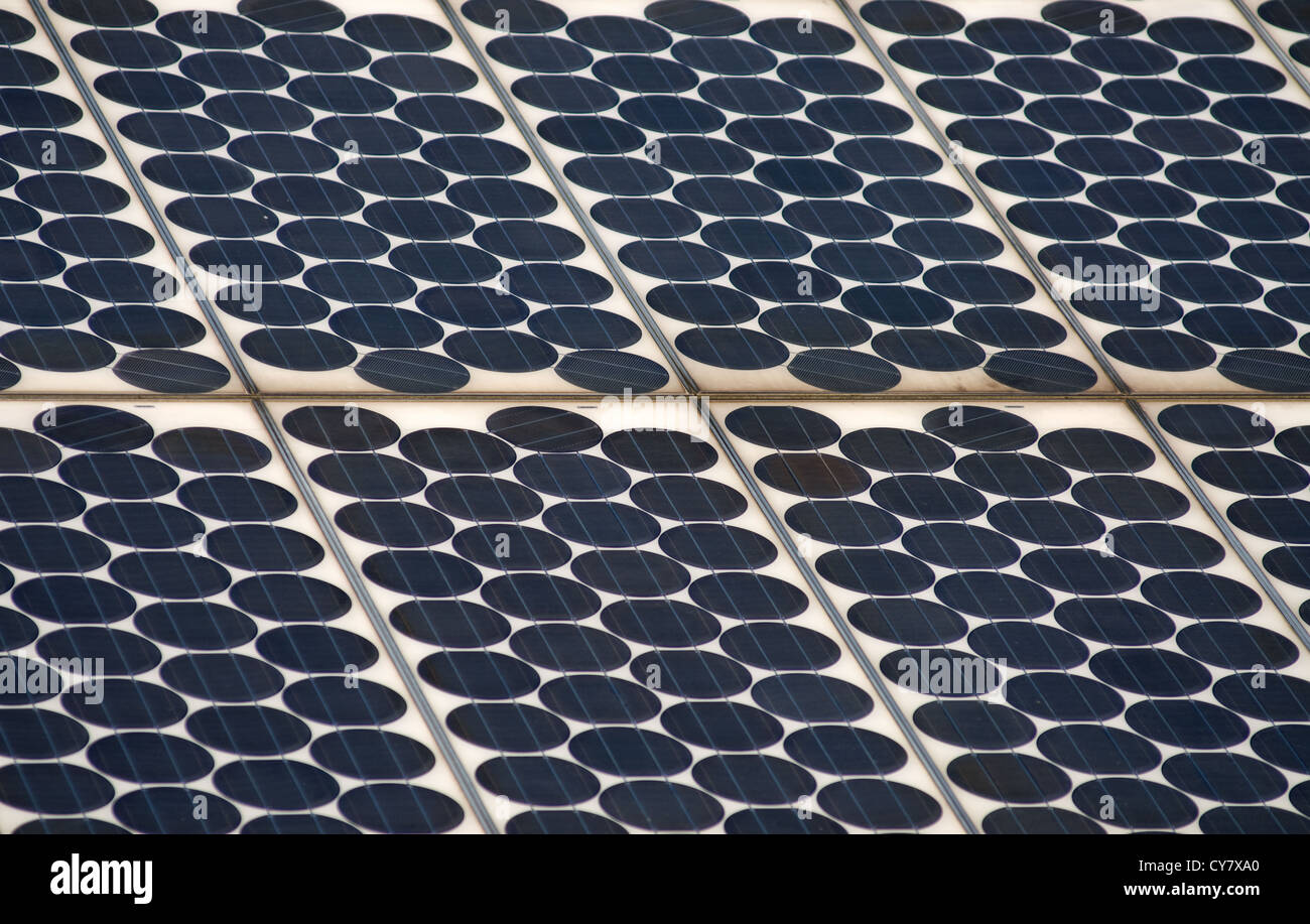 Closeup view of solar panels Stock Photo - Alamy