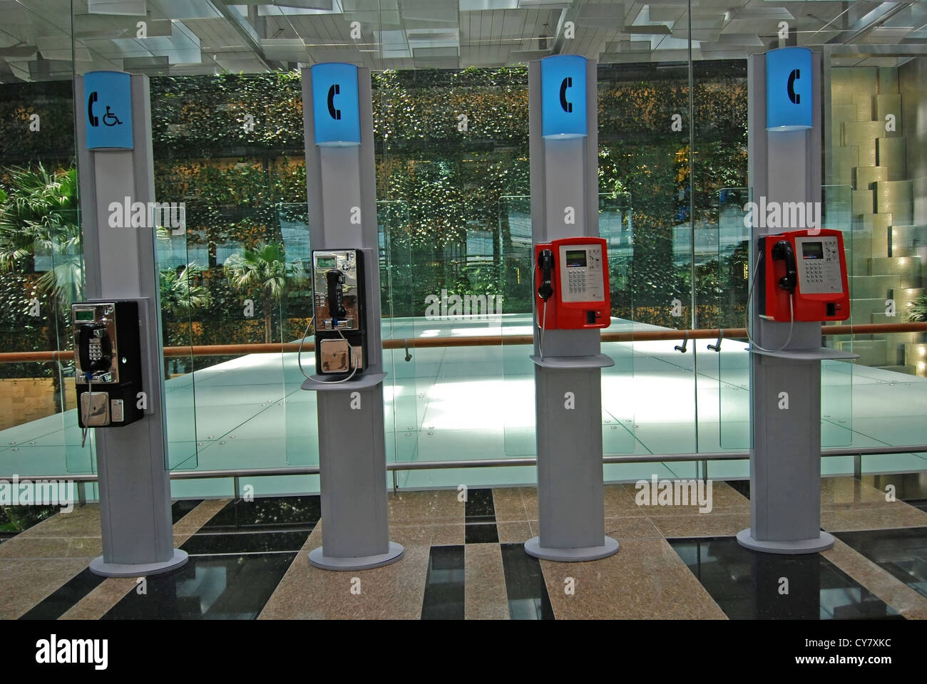 pay telephone post in the hall Stock Photo - Alamy