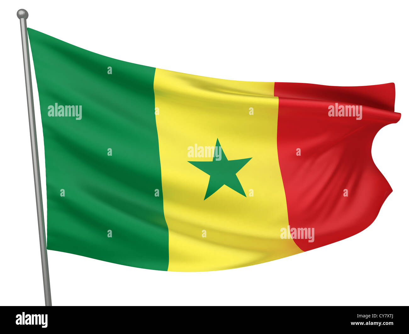 Senegal National Flag - All Countries Collection - Isolated Image Stock ...