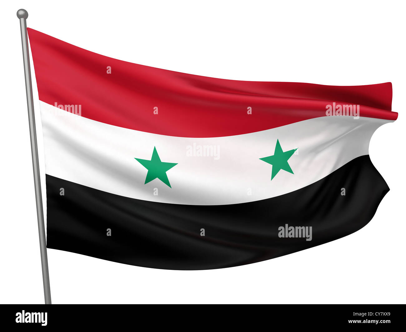 Syria National Flag - All Countries Collection - Isolated Image Stock ...