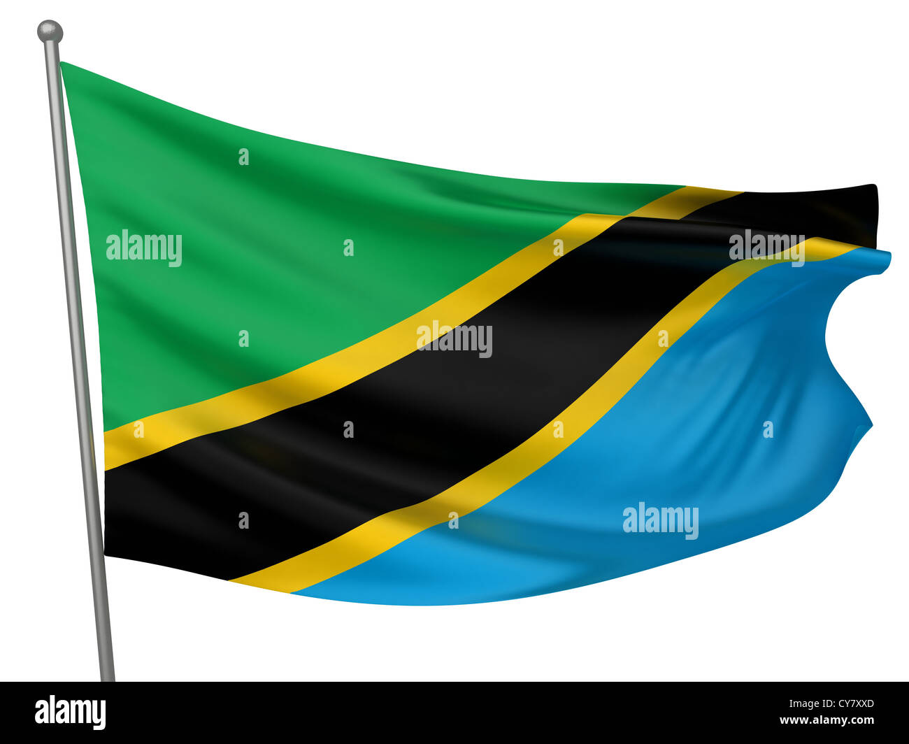 Tanzania National Flag - All Countries Collection - Isolated Image ...