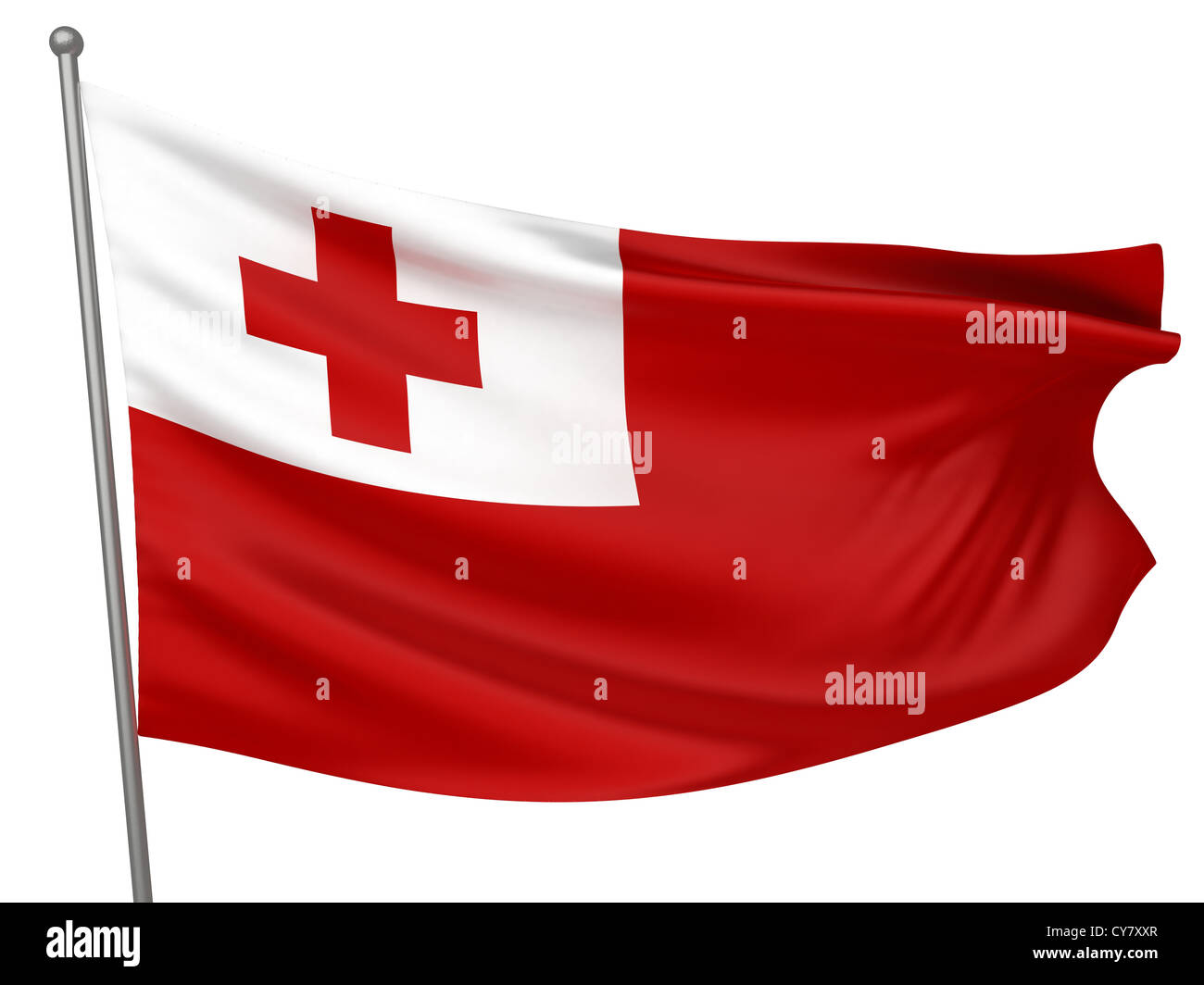 Tonga National Flag - All Countries Collection - Isolated Image Stock ...