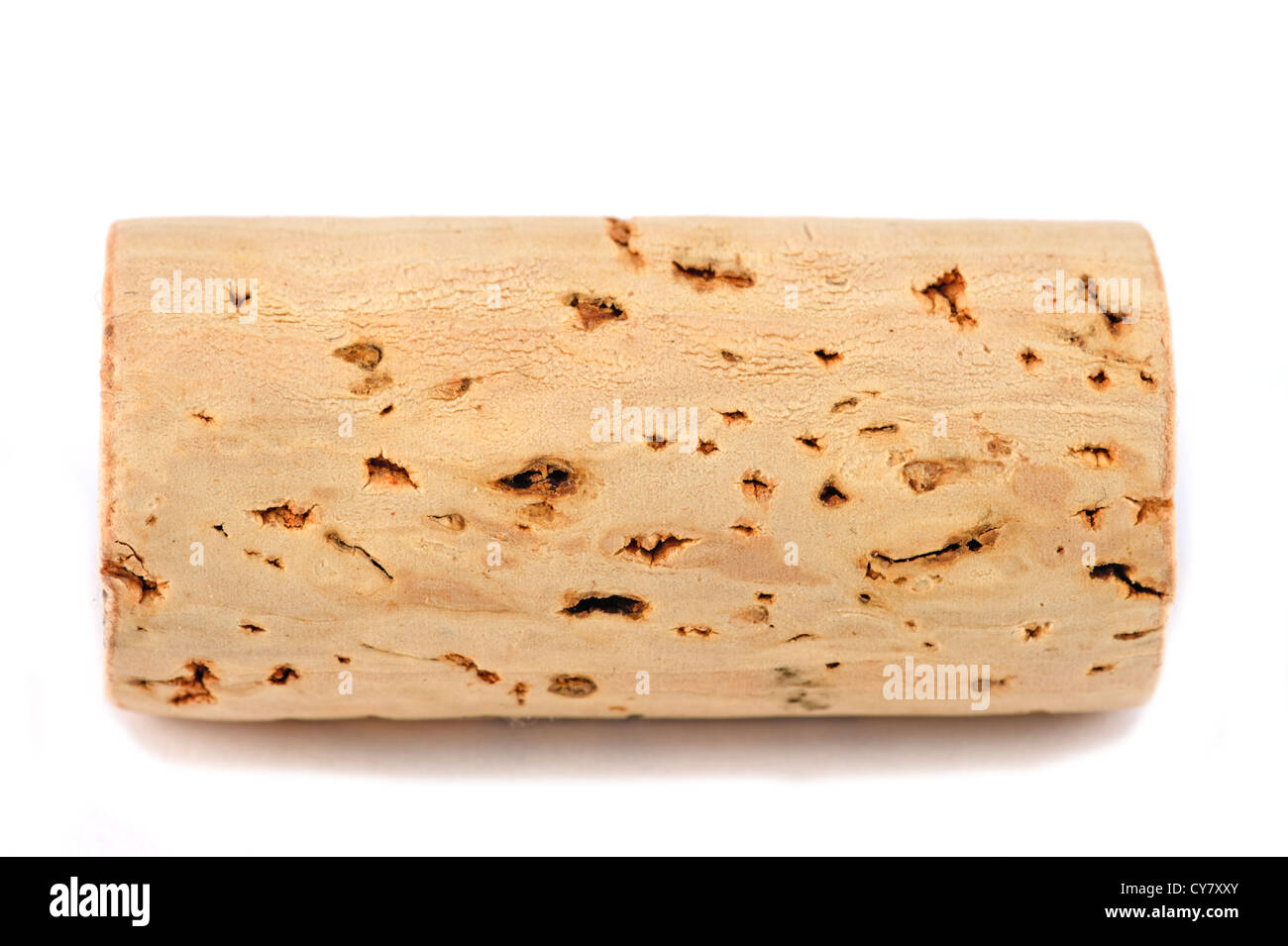 Single cork isolated on white Stock Photo - Alamy
