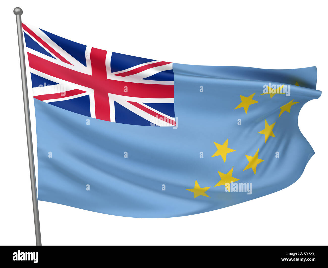 Tuvalu National Flag - All Countries Collection - Isolated Image Stock ...