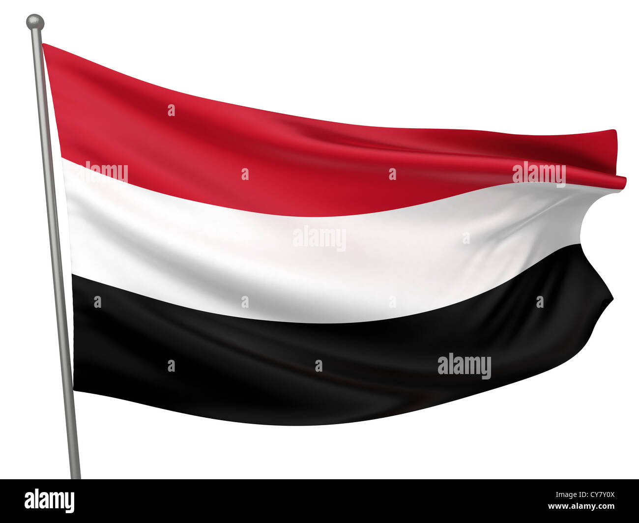 Yemen national flag hi-res stock photography and images - Alamy