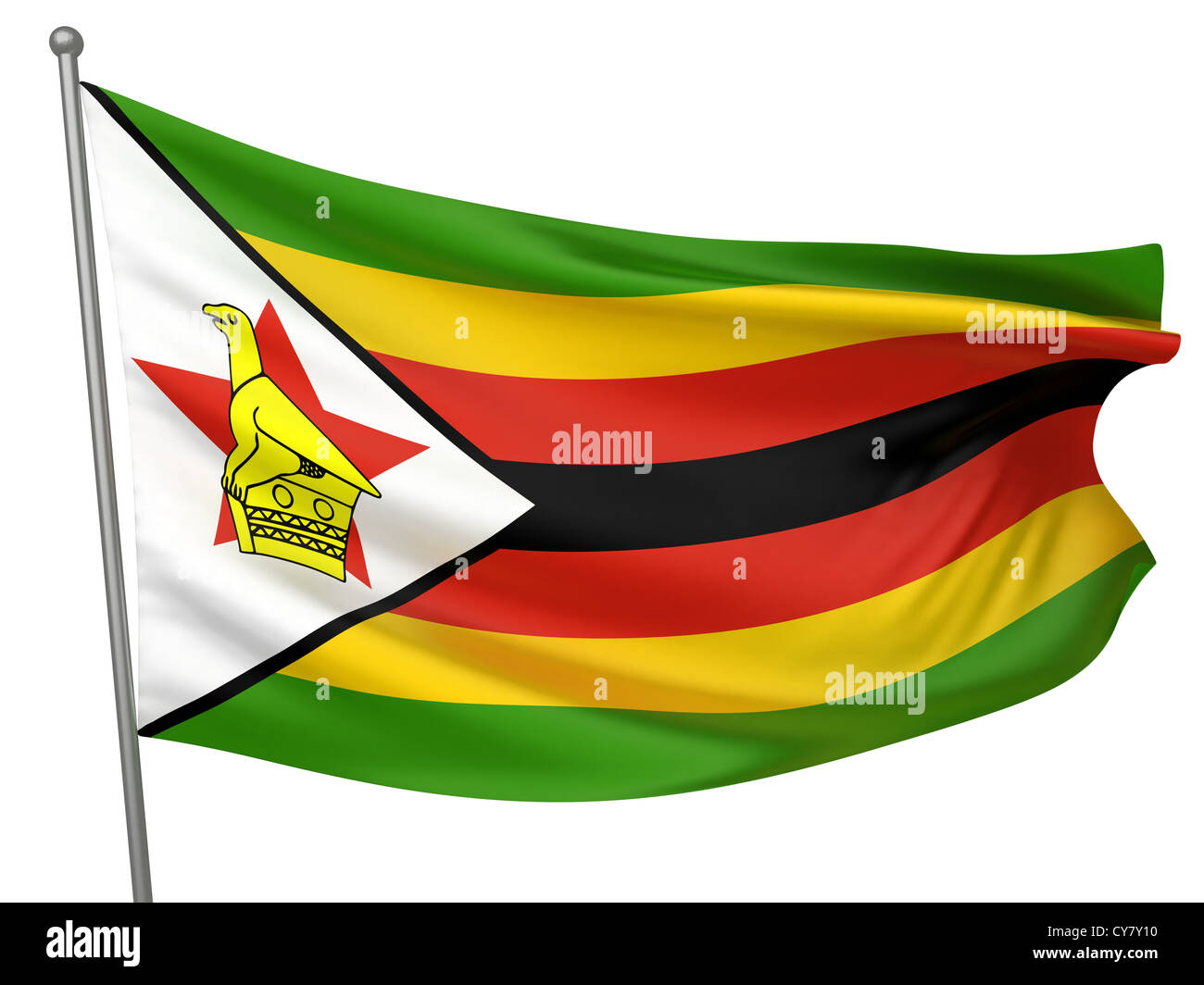 Zimbabwe National Flag - All Countries Collection - Isolated Image ...