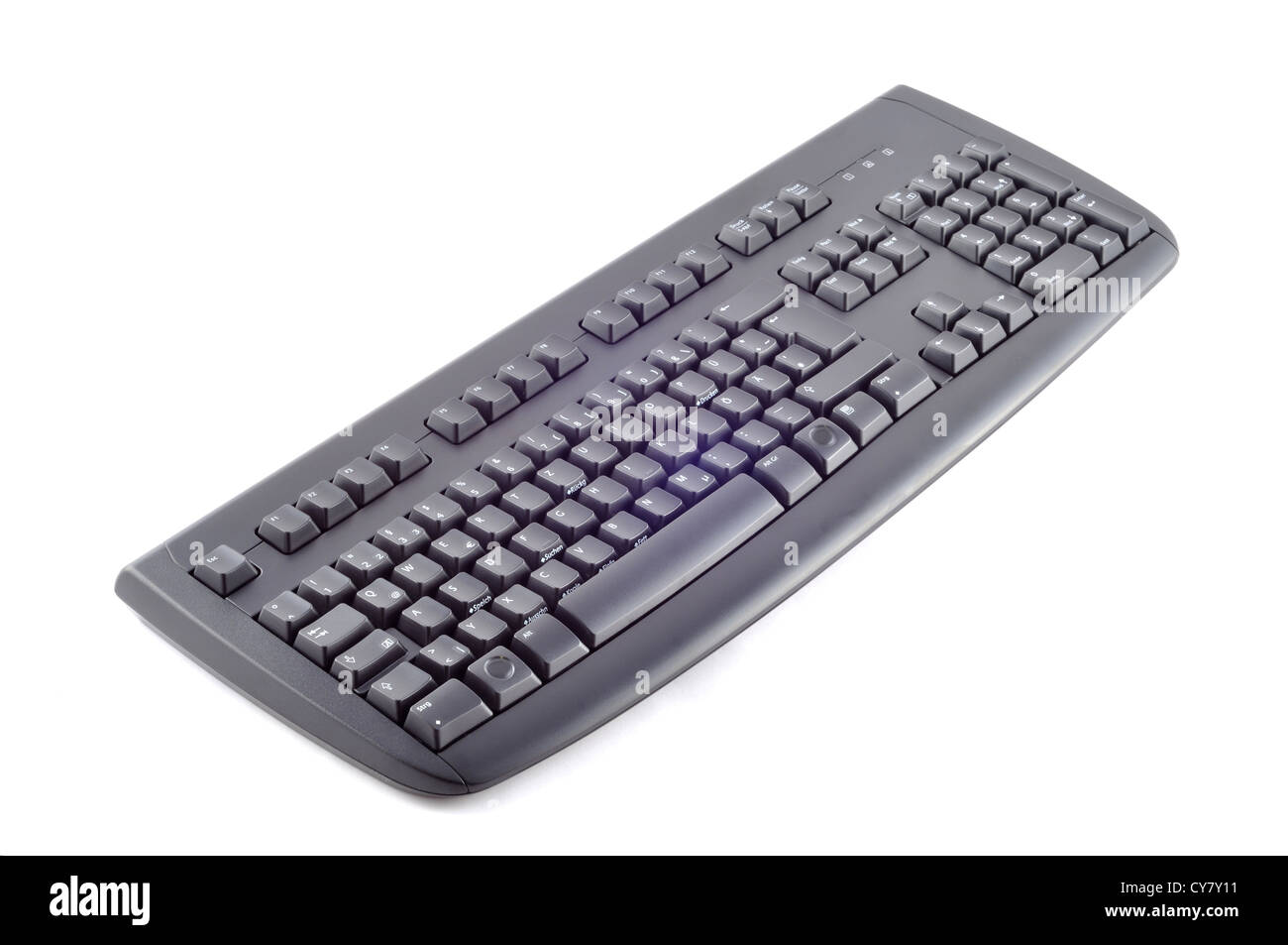 Black computer keyboard isolated on white Stock Photo - Alamy