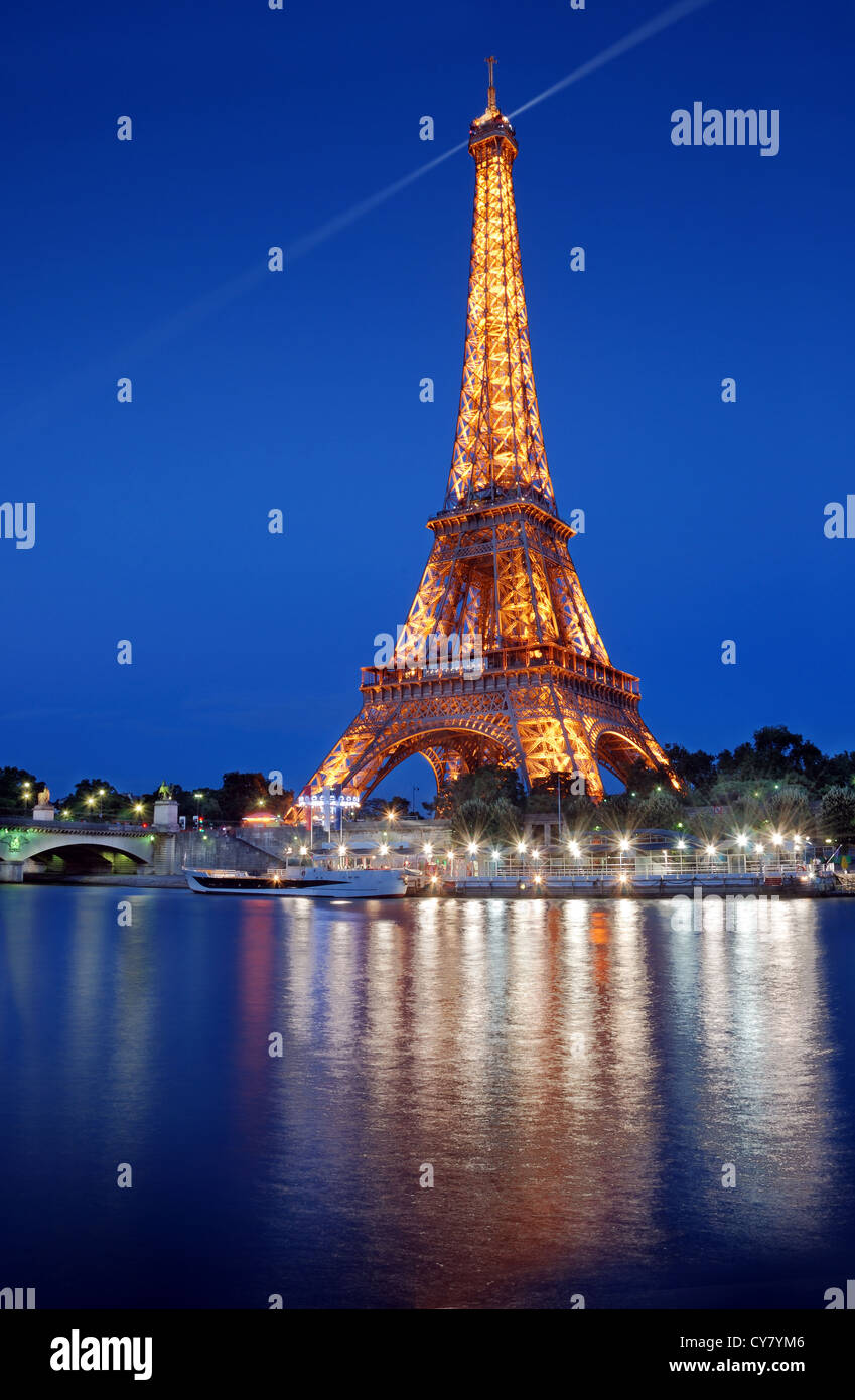 The Eiffel Tower and river Seine in Paris, France Stock Photo - Alamy