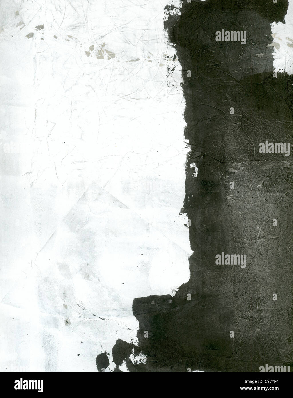 Abstract painting black and white with intense subtle texture Stock ...