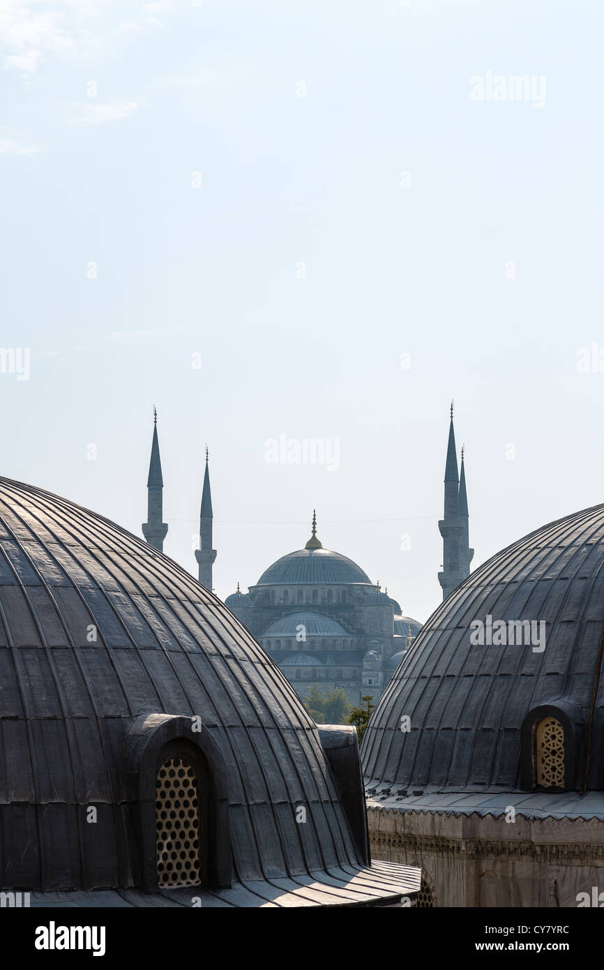 sultan ahmed mosque (blue mosque) exterior in istanbul turkey Stock ...