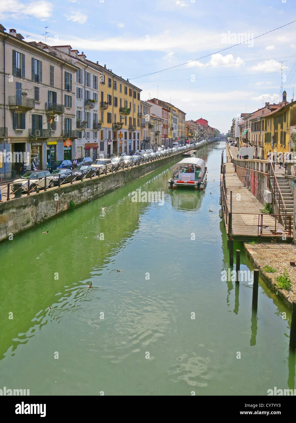 The Naviglio Grande in Milan Stock Photo - Alamy