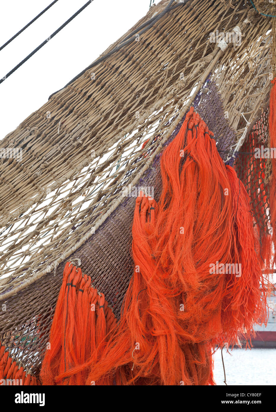 Close up of detailed fishing net Stock Photo - Alamy