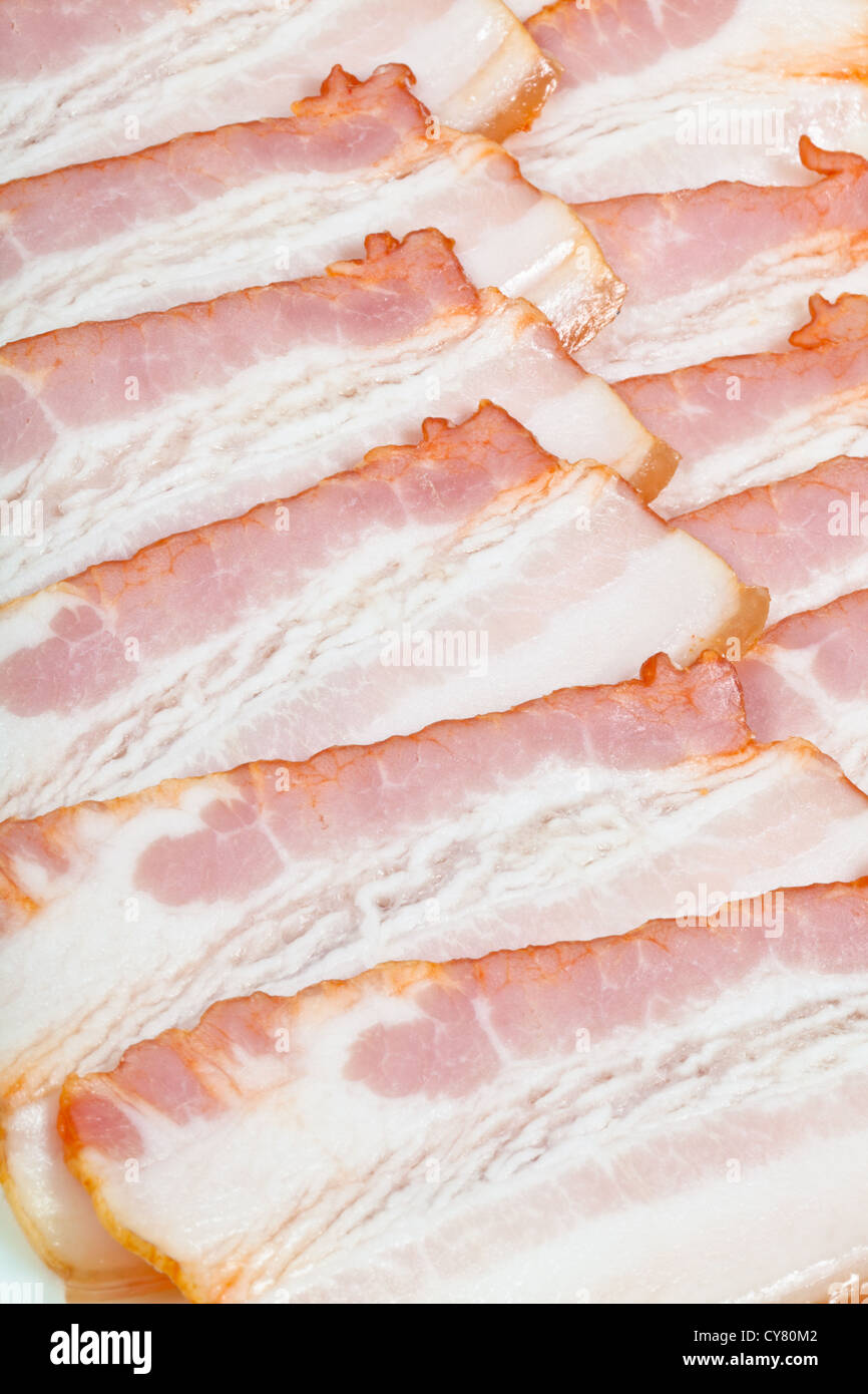 Sliced bacon plate hi-res stock photography and images - Alamy