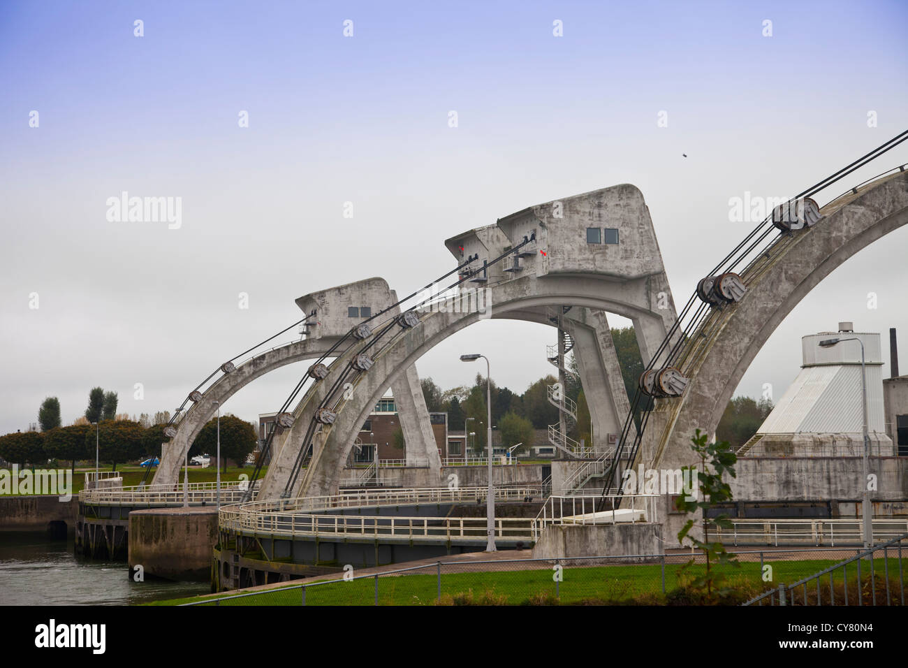 Weir building at Hagestein, The Netherlands Stock Photo - Alamy