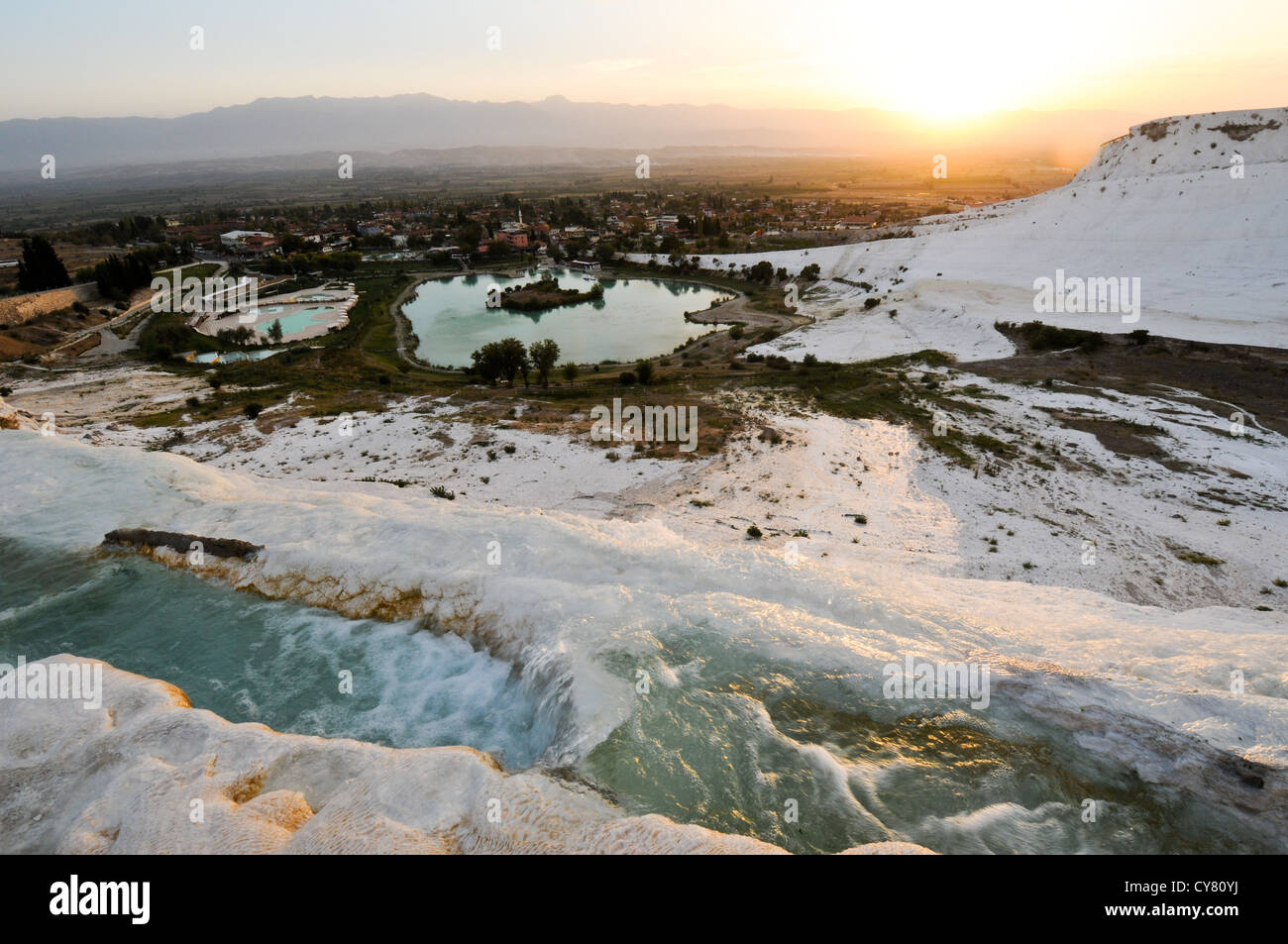 Travertines, pamukkale, turkey hi-res stock photography and images - Alamy