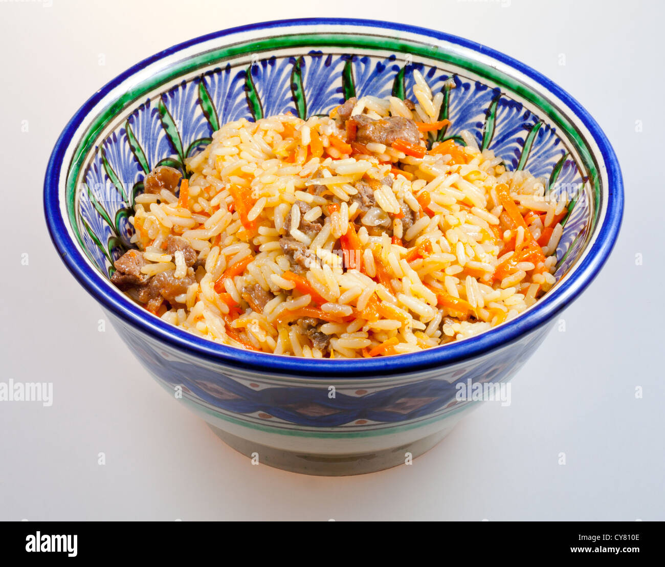 traditional asian pilaf in ceramic bowl Stock Photo - Alamy