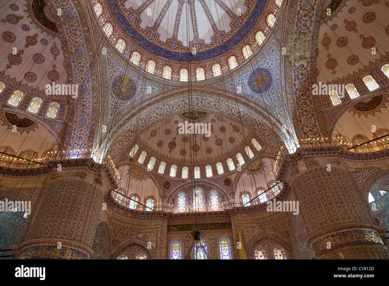 Sultan Ahmed Mosque also called The Blue Mosque in Istanbul, Turkey ...