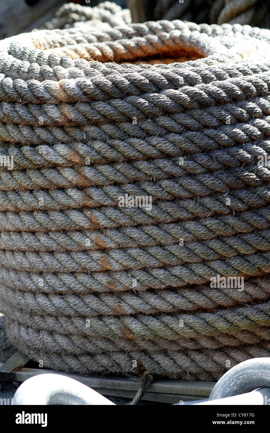 right lay round coil of rope launched in 1843 the SS Great Britain ...