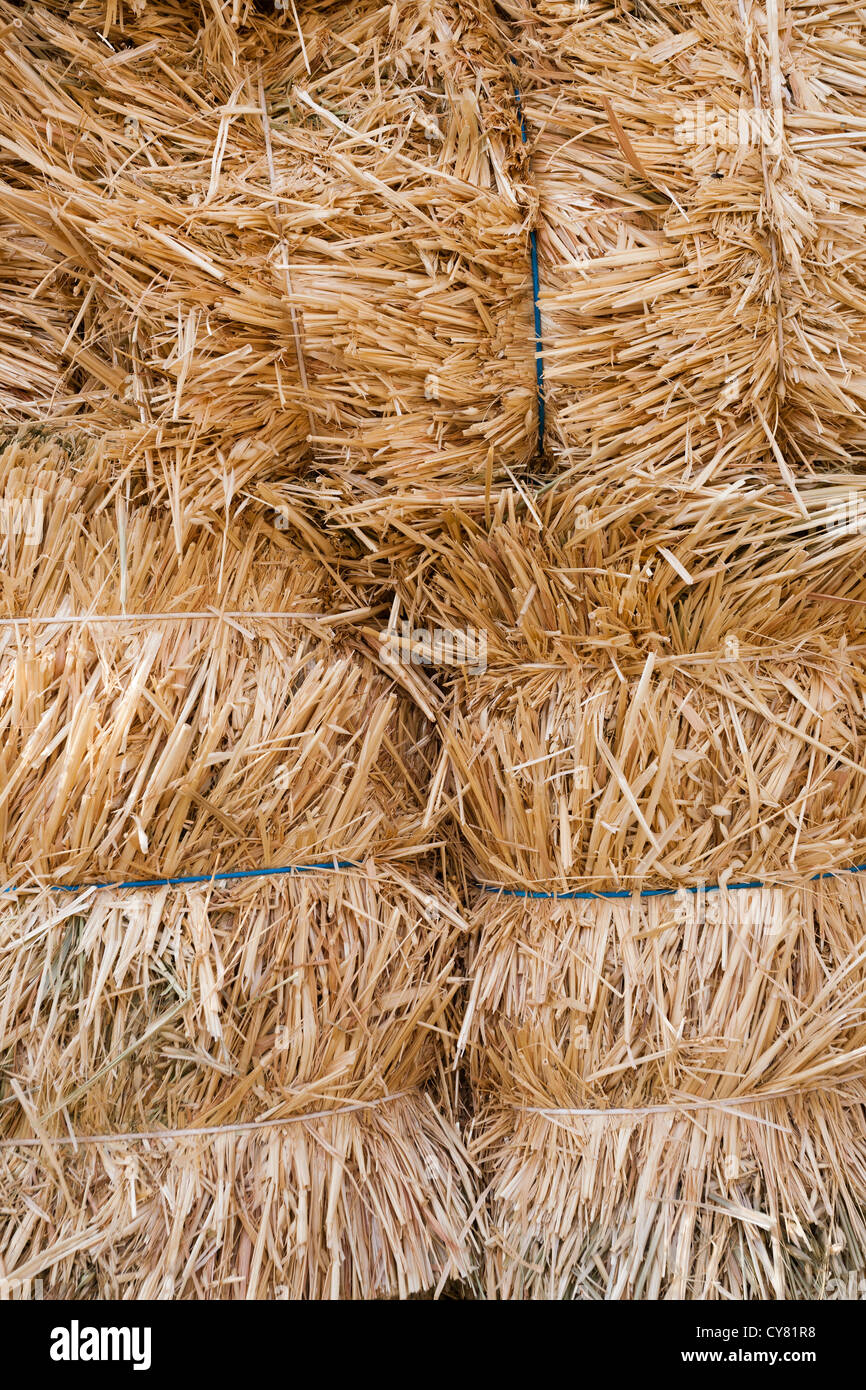 Stack of Hay Bales Stock Photo - Alamy