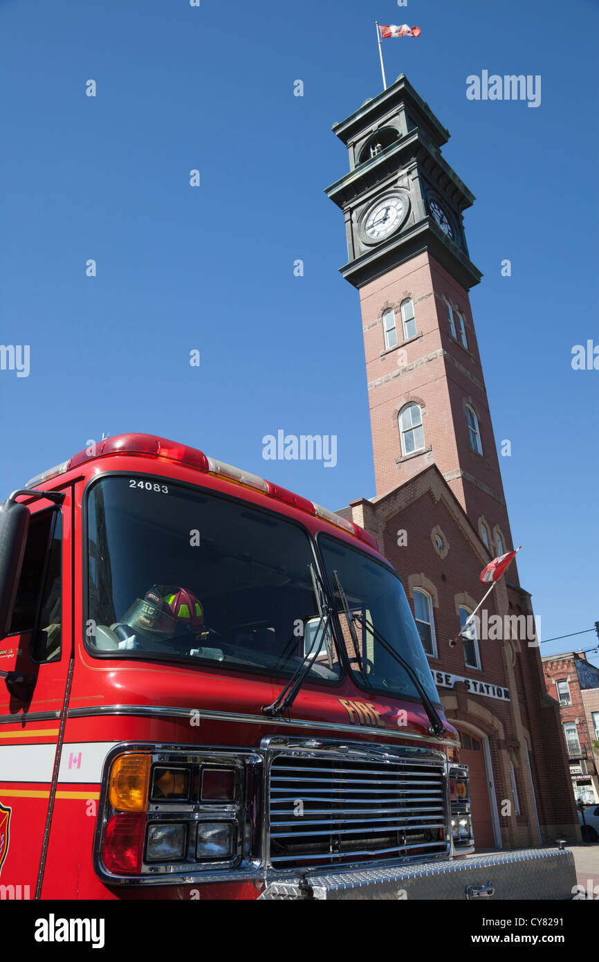 Toronto fire truck outside fire station. Toronto, Ontario, Canada Stock ...