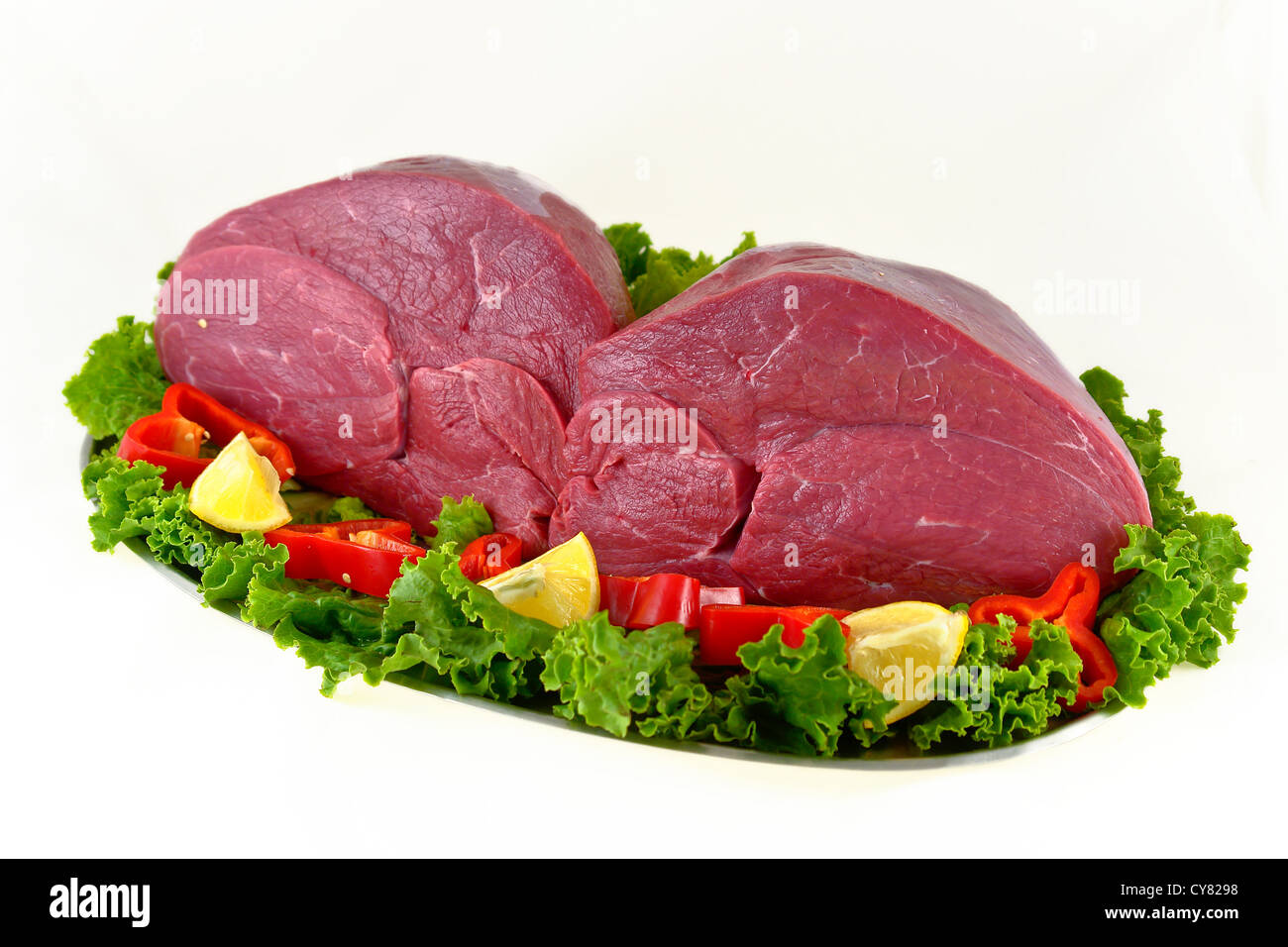 Fresh beef on board ready to cook Stock Photo - Alamy