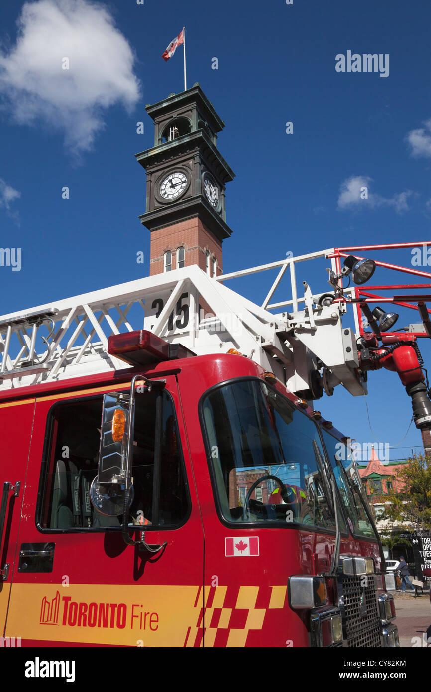 Toronto fire truck outside fire station. Toronto, Ontario, Canada Stock ...