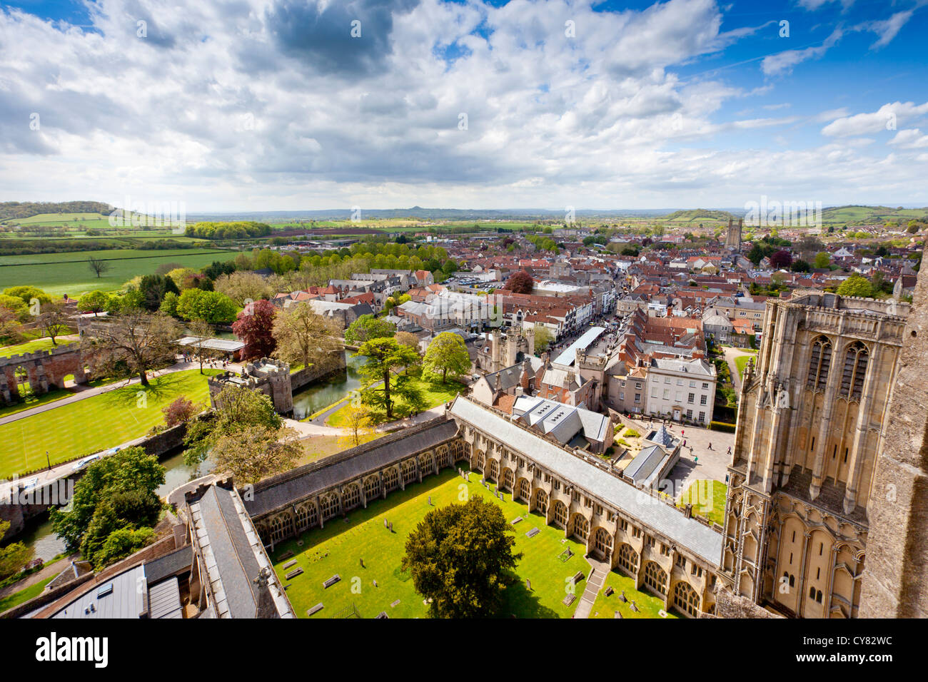 Somerset levels aerial hi-res stock photography and images - Alamy