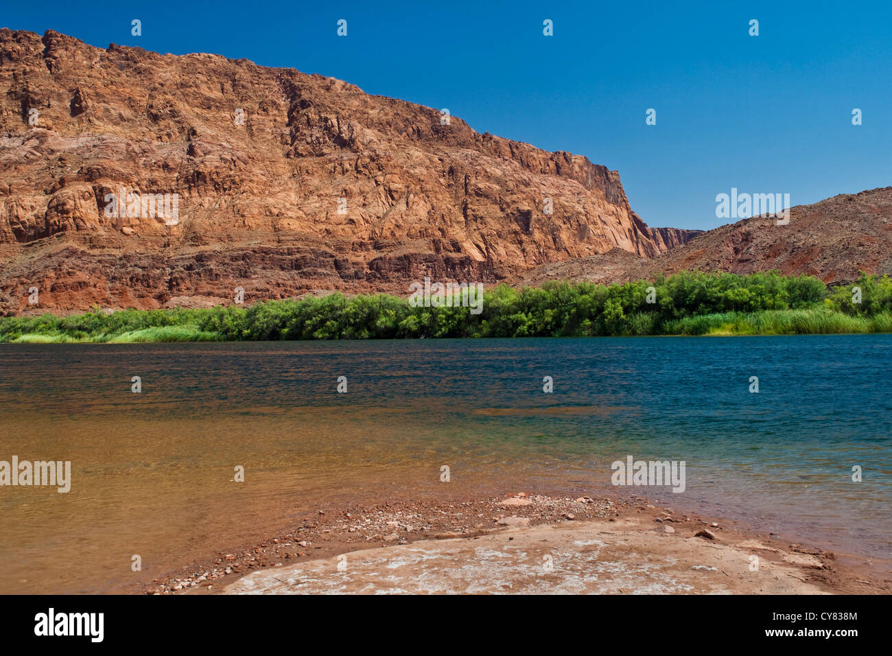 Colorado River at Lee's Ferry, Glen Canyon National Recreation Area ...