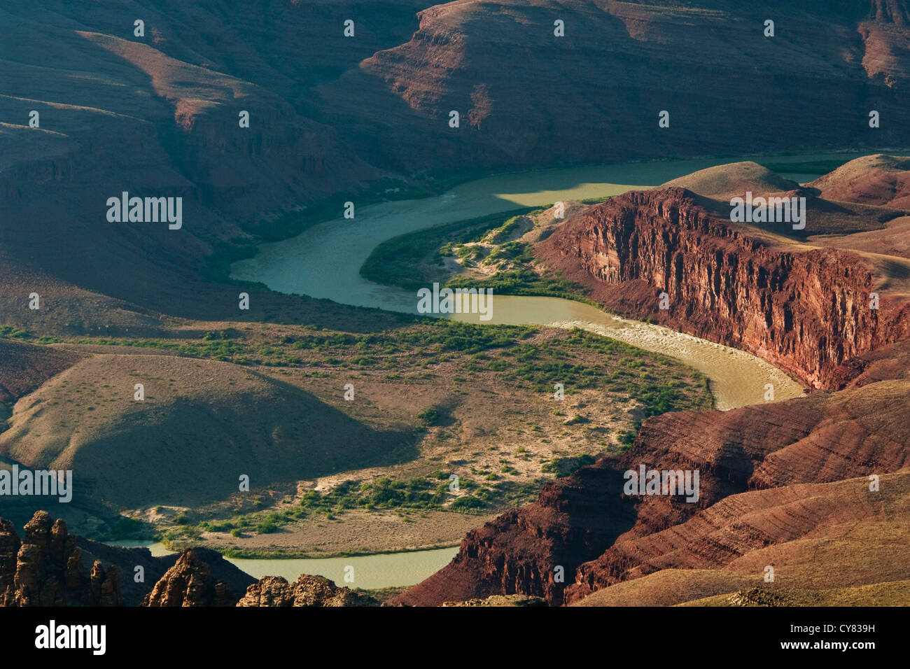 Colorado River as seen from Lipan Point, South Rim, Grand Canyon ...
