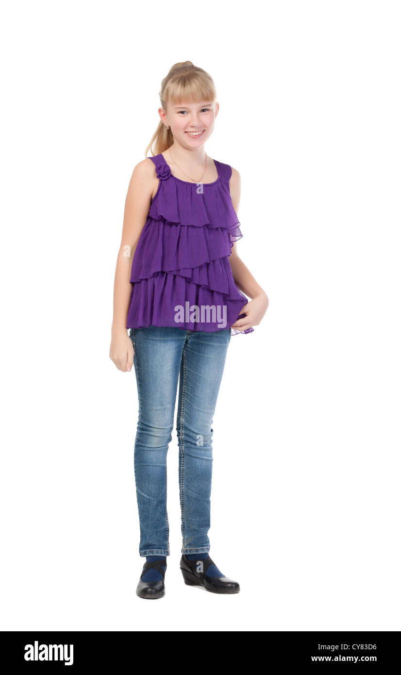 Teenage Girl Standing Up