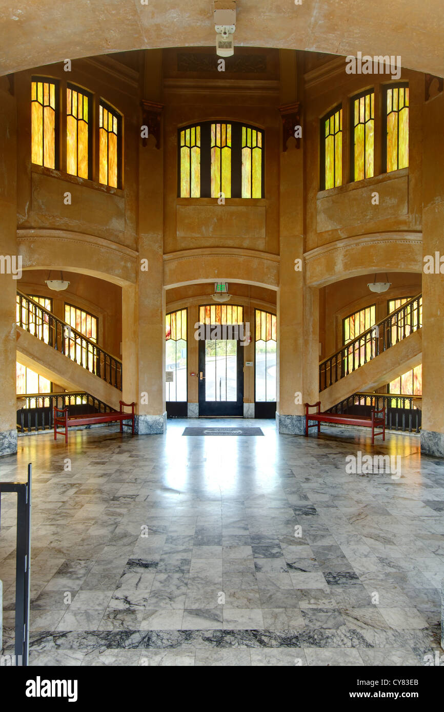 Interior of Vista House on Crown Point, Columbia River Gorge National ...