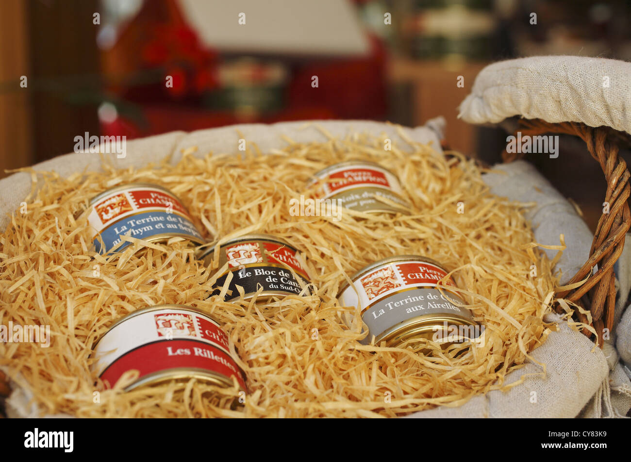 Selection of French delicacies, Dordogne, France Stock Photo - Alamy
