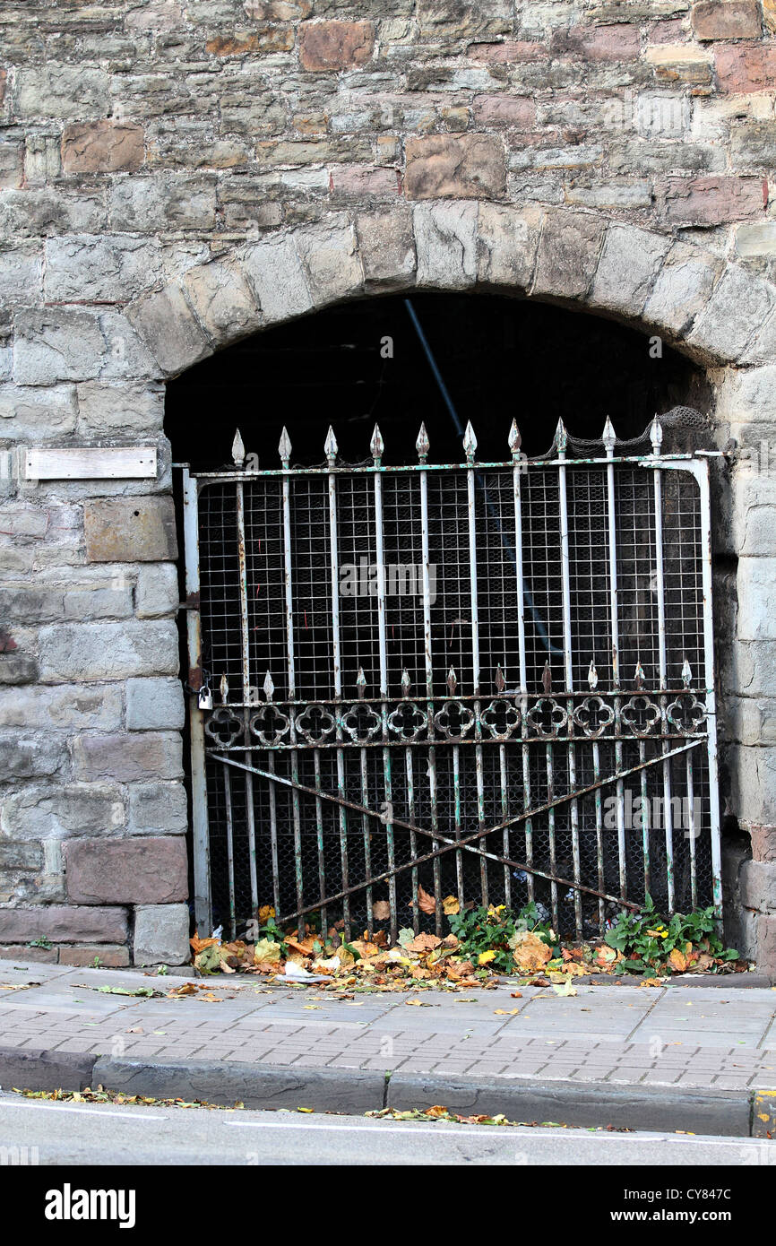 Old metal gate - railing Stock Photo - Alamy