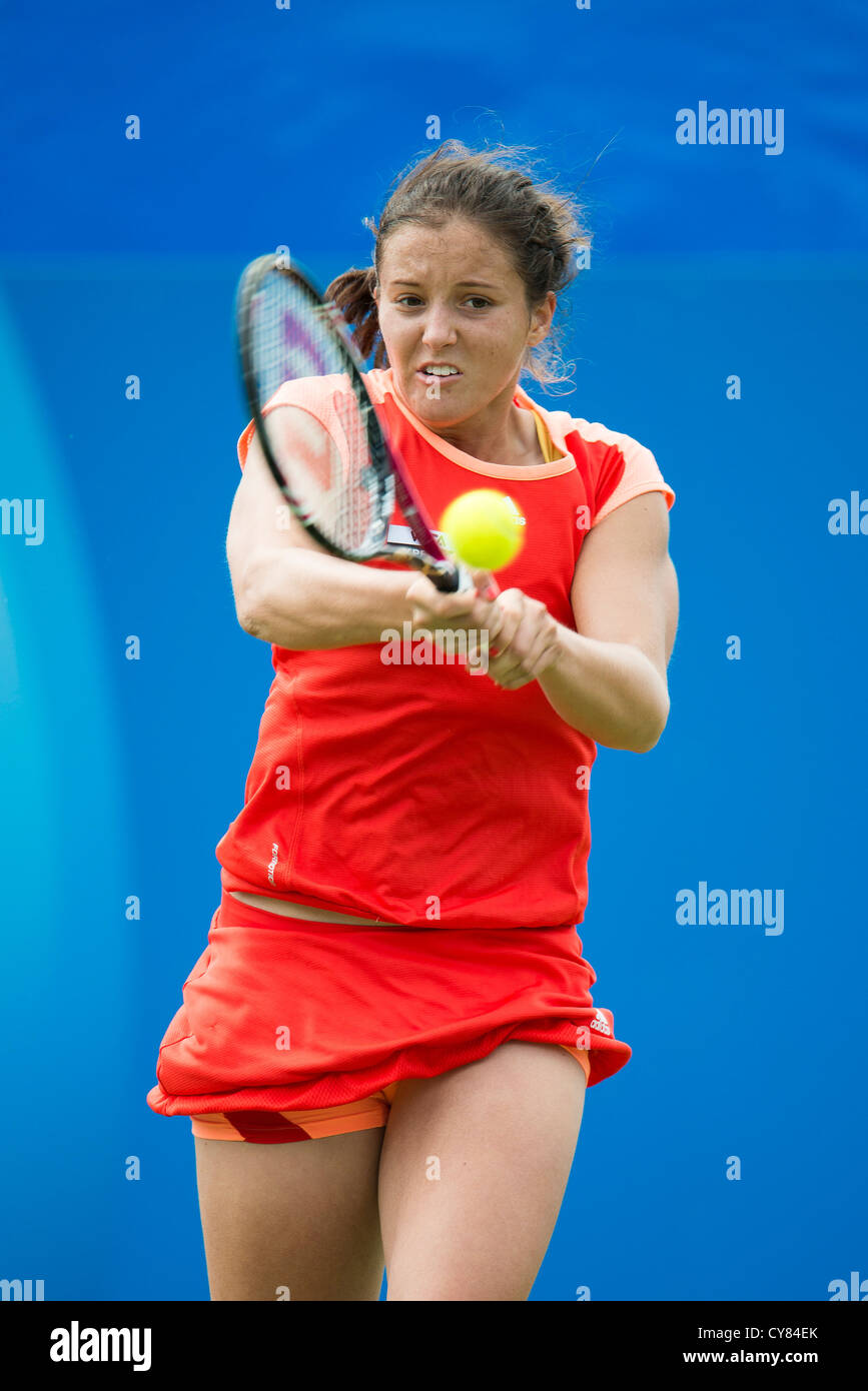 Laura robson tennis action hit hi-res stock photography and images - Alamy