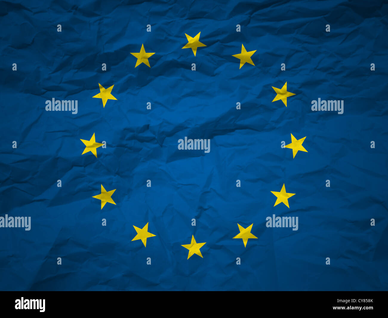EU flag on a grunge paper background Stock Photo - Alamy