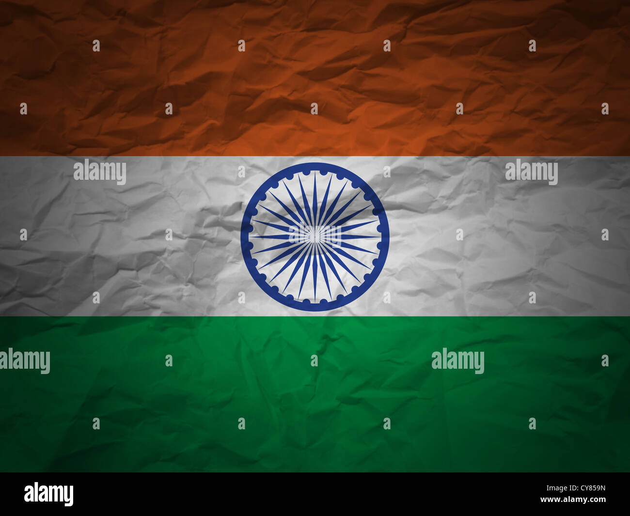 India flag on a grunge paper background Stock Photo - Alamy