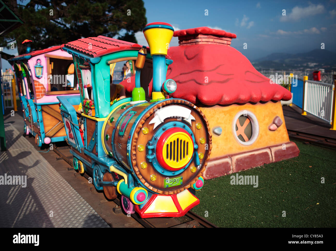 Fairground train hi-res stock photography and images - Alamy