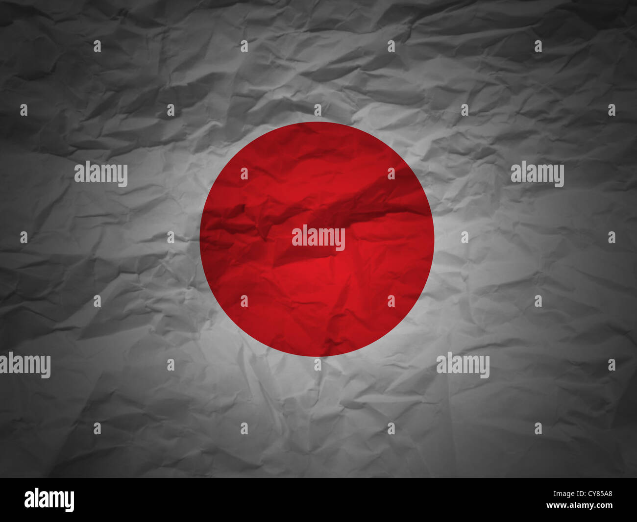 Japan flag crumpled paper hi-res stock photography and images - Alamy