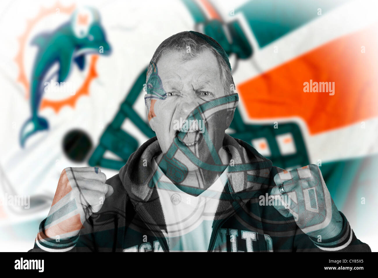 Fanatical american football fan hi-res stock photography and images - Alamy