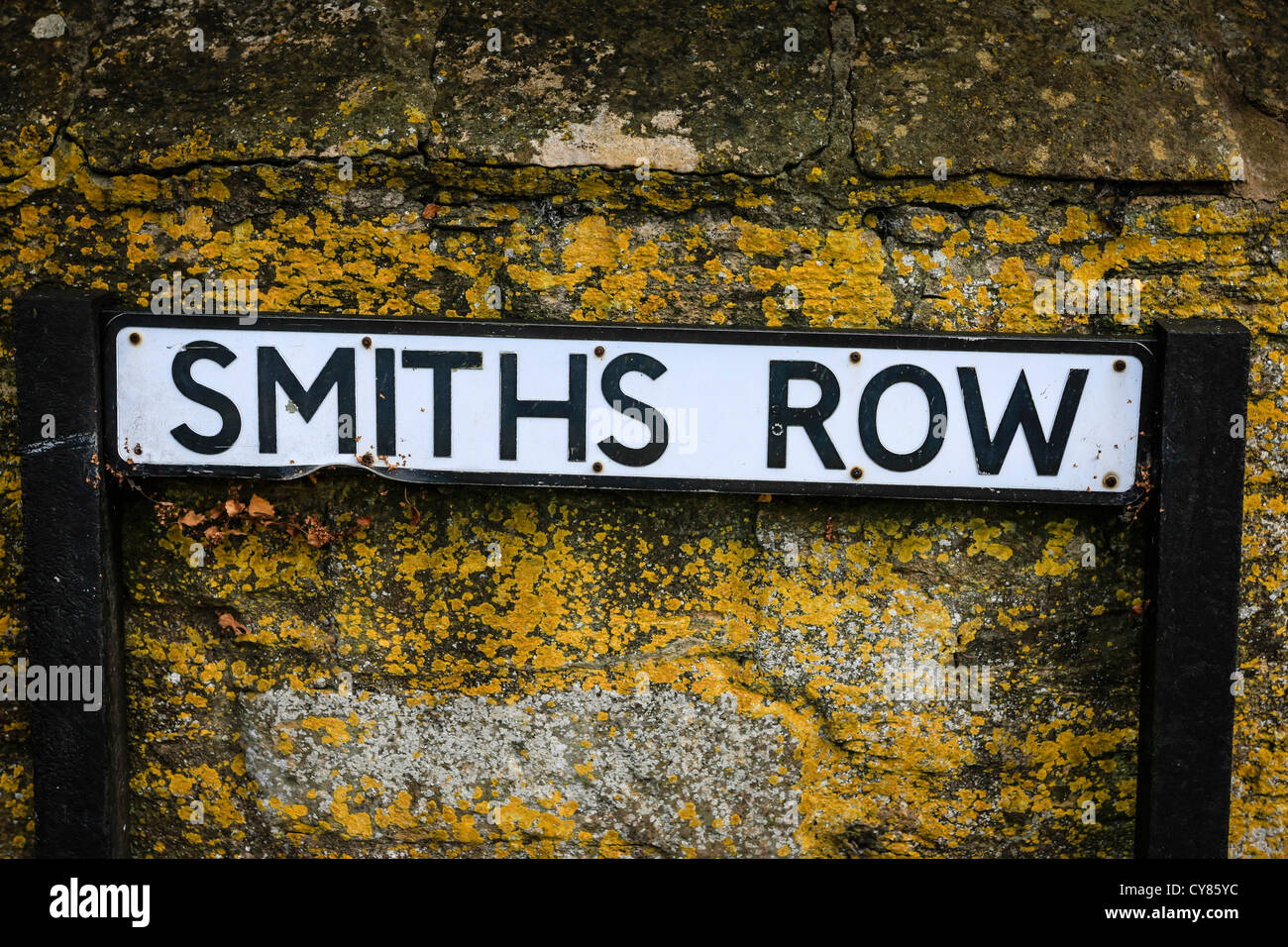 Smiths Row Street Sign Stock Photo - Alamy