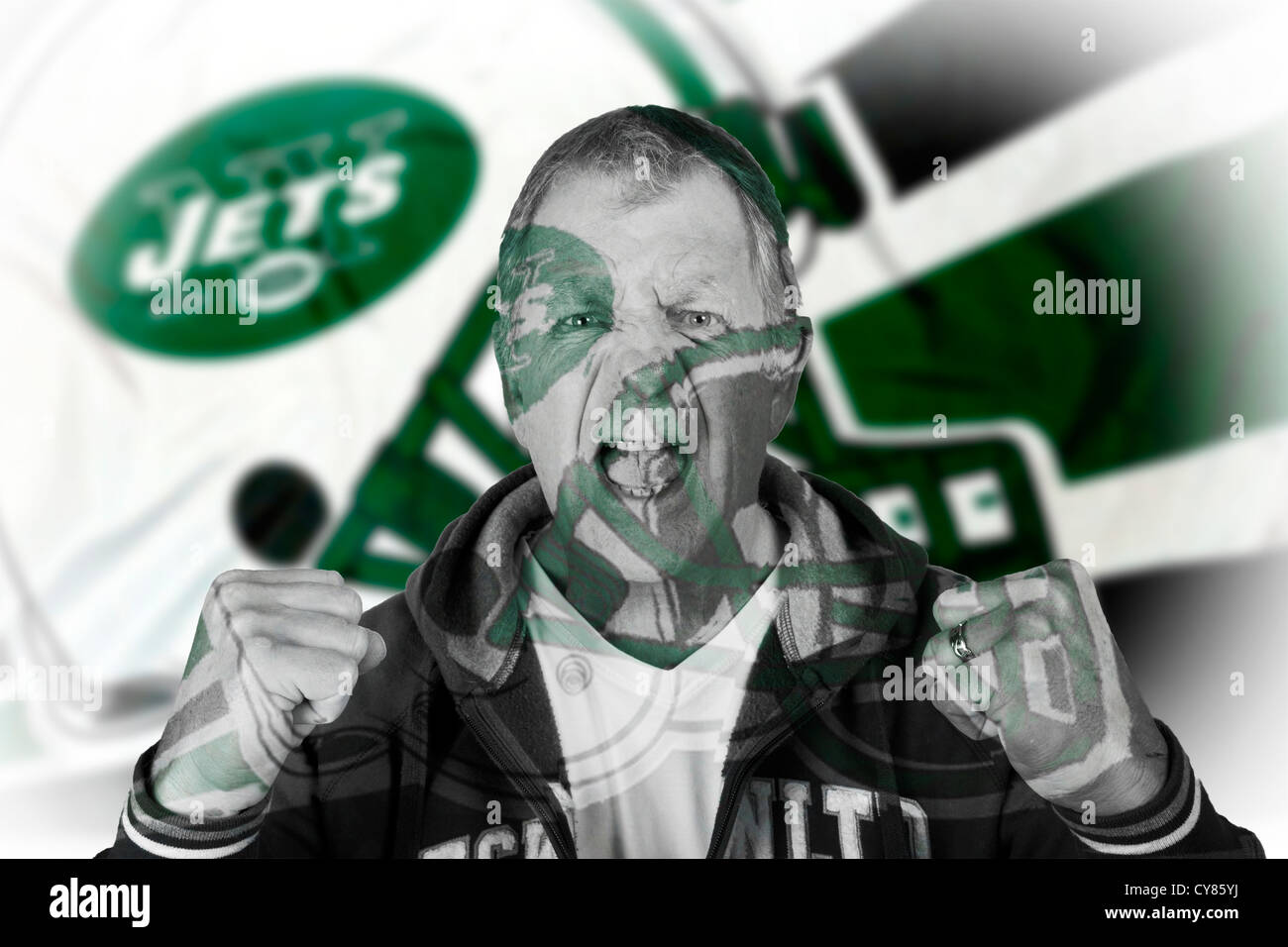 Jets football fan hi-res stock photography and images - Alamy