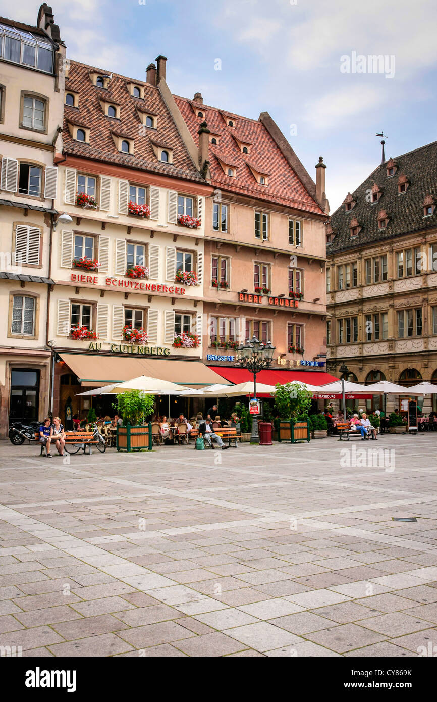 In the medieval streets of Strasbourg, particularly here in the Place ...