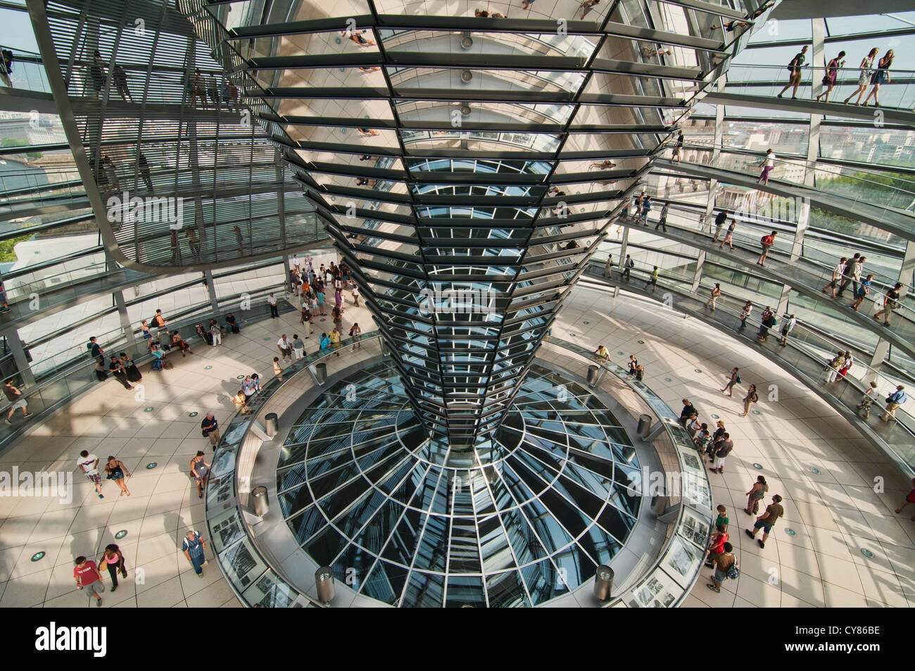 interior of the Reichstag Dome Building in Berlin, Germany Stock Photo ...