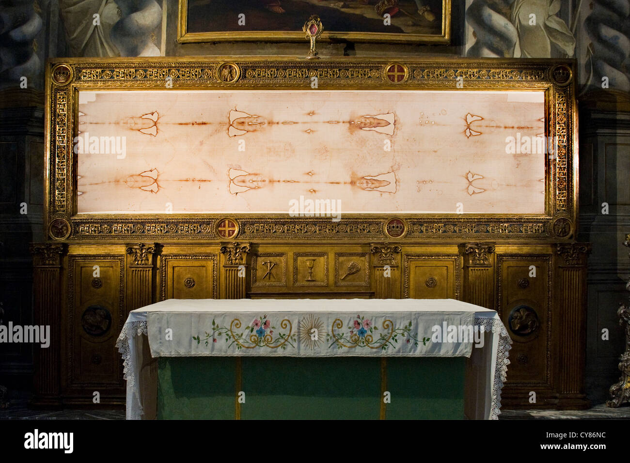 Italy, Piedmont, Turin, Church of the brotherhood of the holy shroud ...