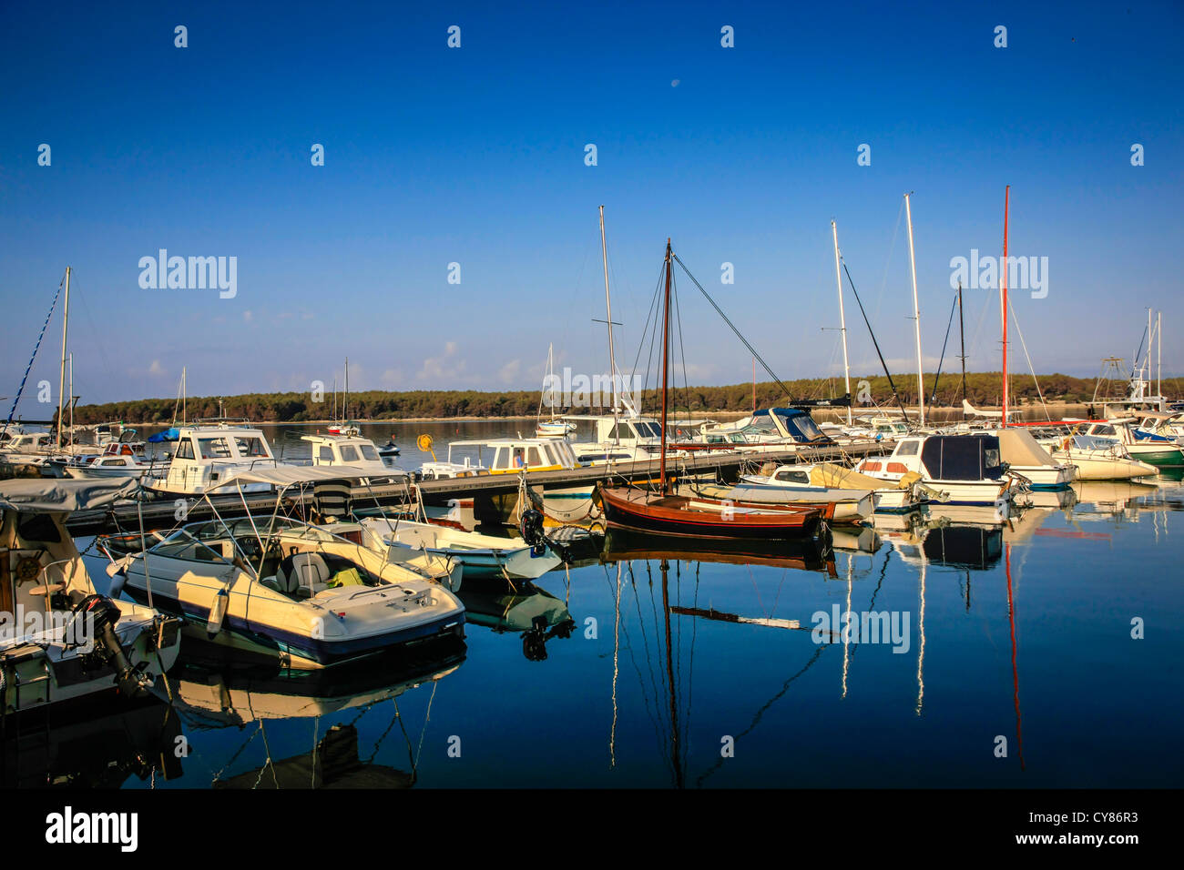 Punat Marina on the Croatian island of Krk Stock Photo - Alamy