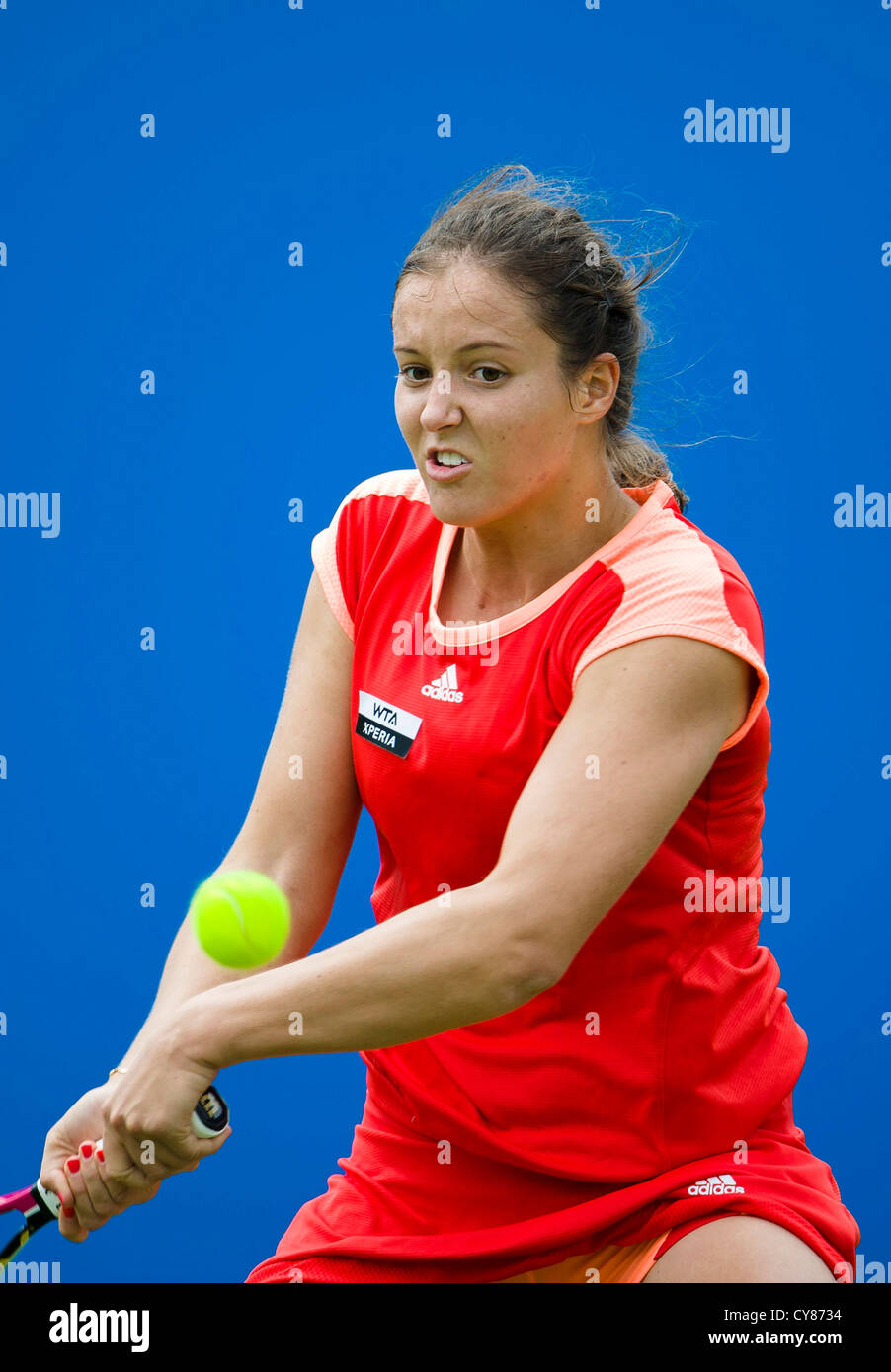 Laura Robson in action during match Stock Photo - Alamy