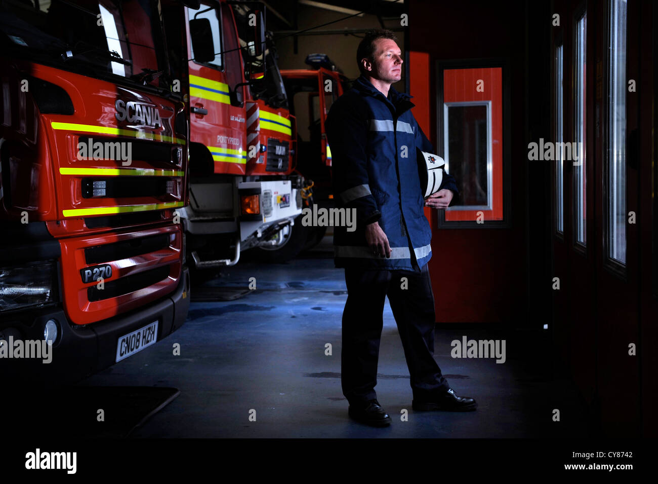 Firefighter fire station night High Resolution Stock Photography and ...