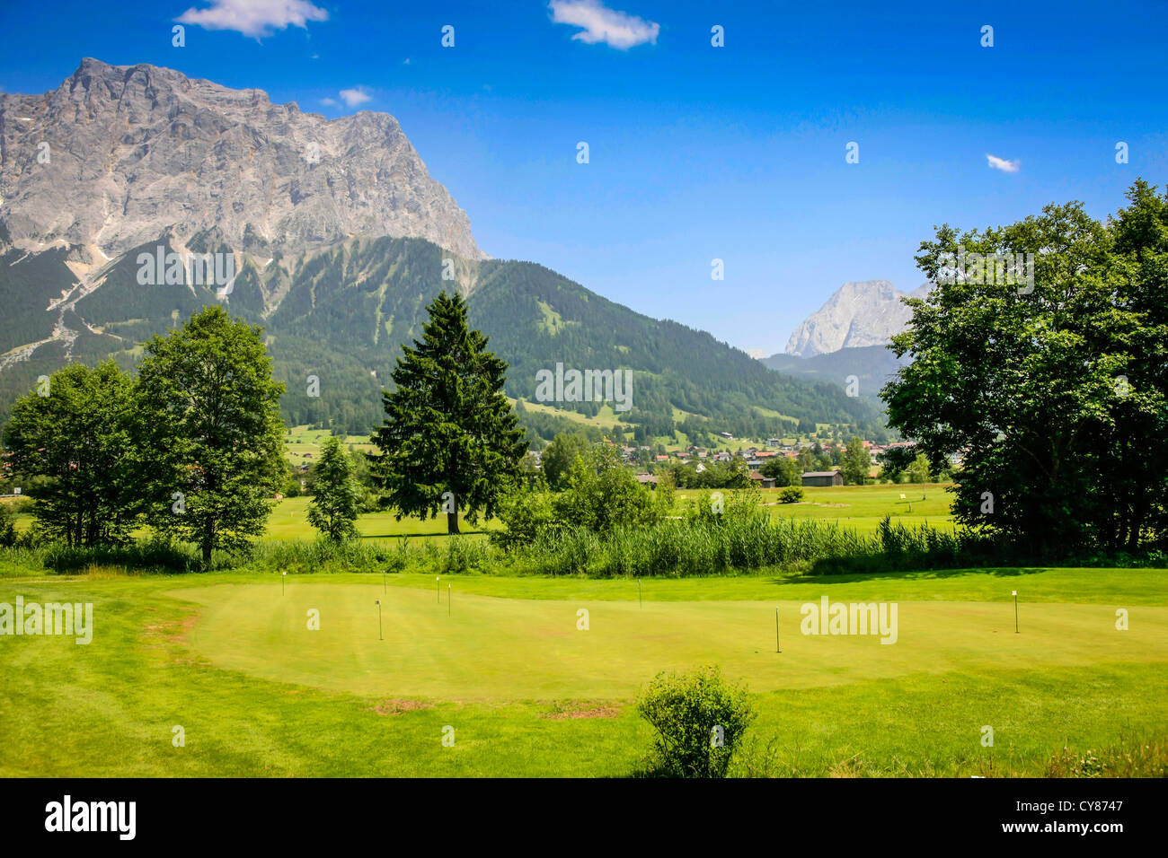 German Bavarian Austrian Alps seen on the german side Stock Photo - Alamy