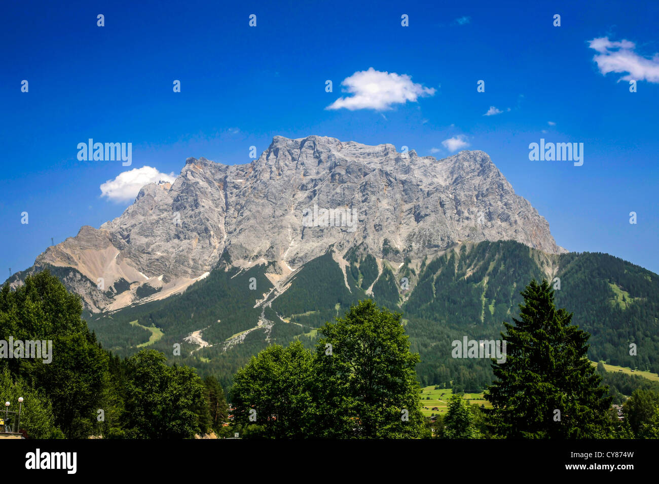 German Bavarian Austrian Alps seen on the german side Stock Photo - Alamy