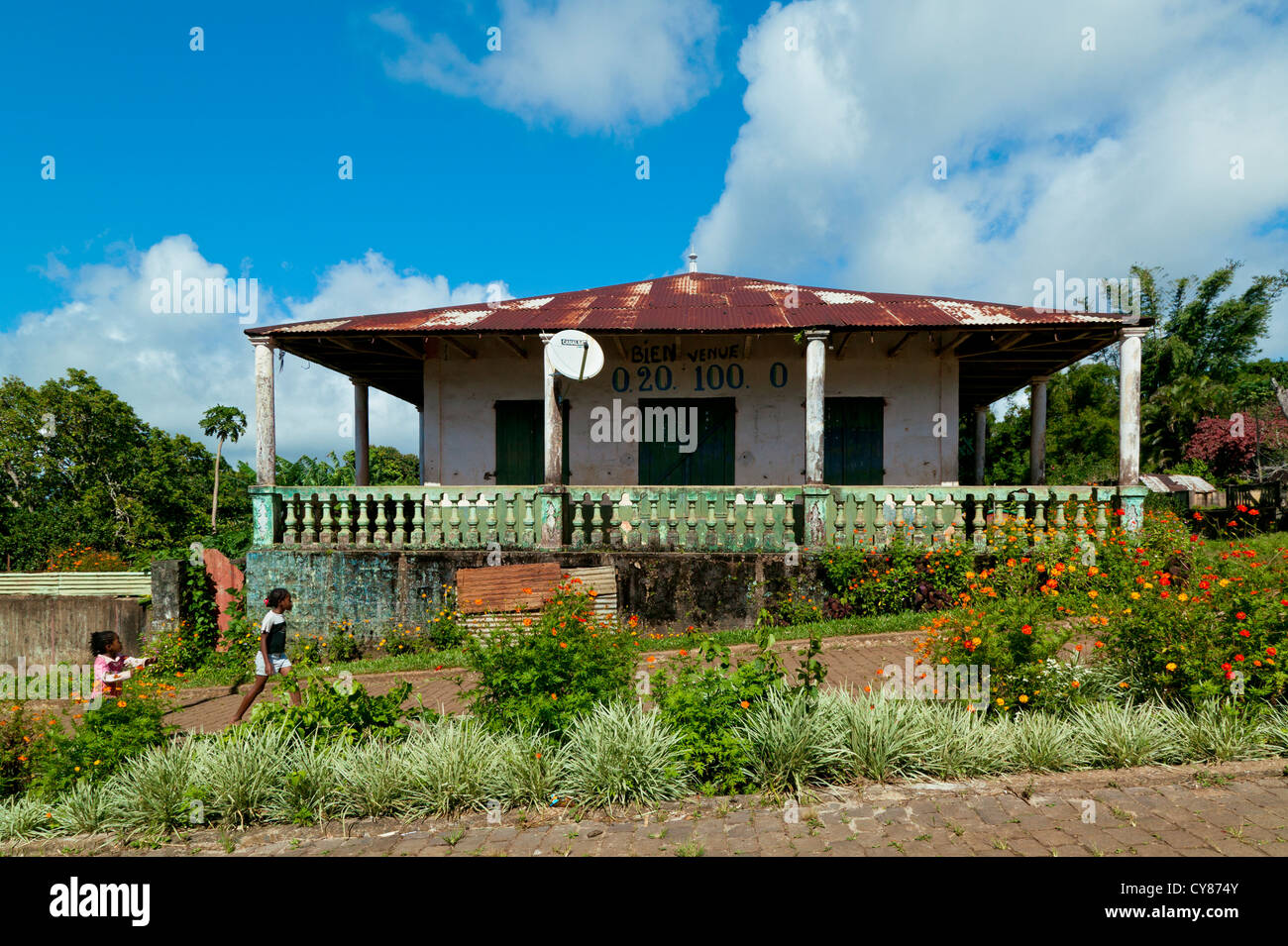 The Joffre Avenue , Main Street in Joffreville, Madagascar Stock Photo ...